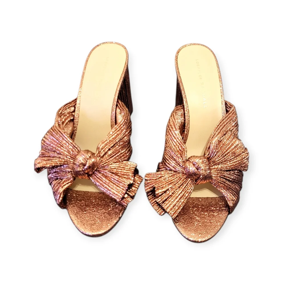 Loeffler Randall | Shoes | Loeffler Randall Metallic Rose Penny Knot ...